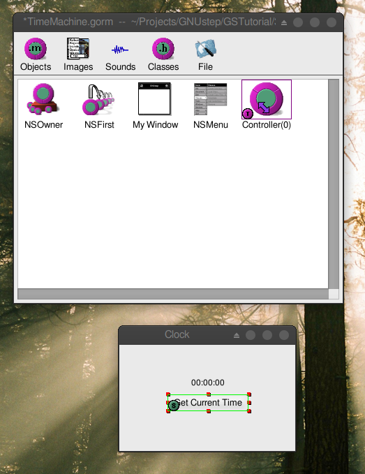 3.1 - A Basic Clock — GNUstep